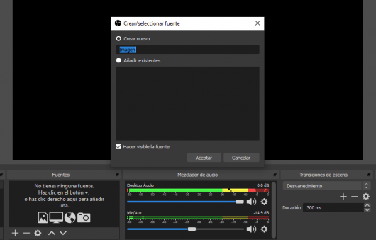 Cómo usar OBS Studio para hacer una transmisión en vivo