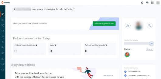 Step-by-step to create an account on Hotmart