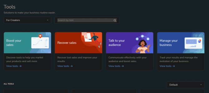 The best tools to manage your business are on the Hotmart platform.
